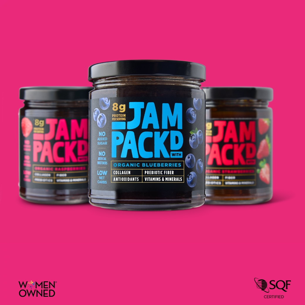 Jam Packd Superfood Fruit Spread: collagen, prebiotics, no added sugar